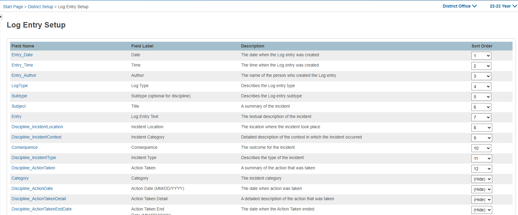 How to add/remove log entry fields from student logs? – Puredata Support Portal