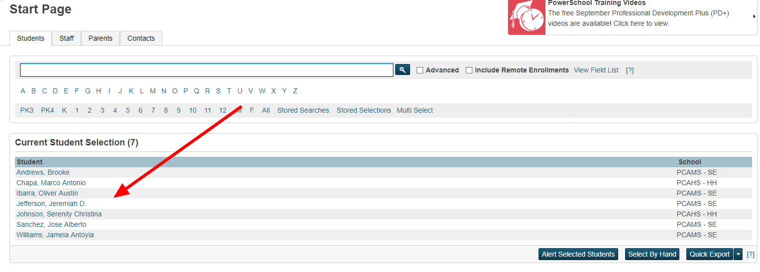 PowerSchool Plugin: Multi Select – Puredata Support Portal