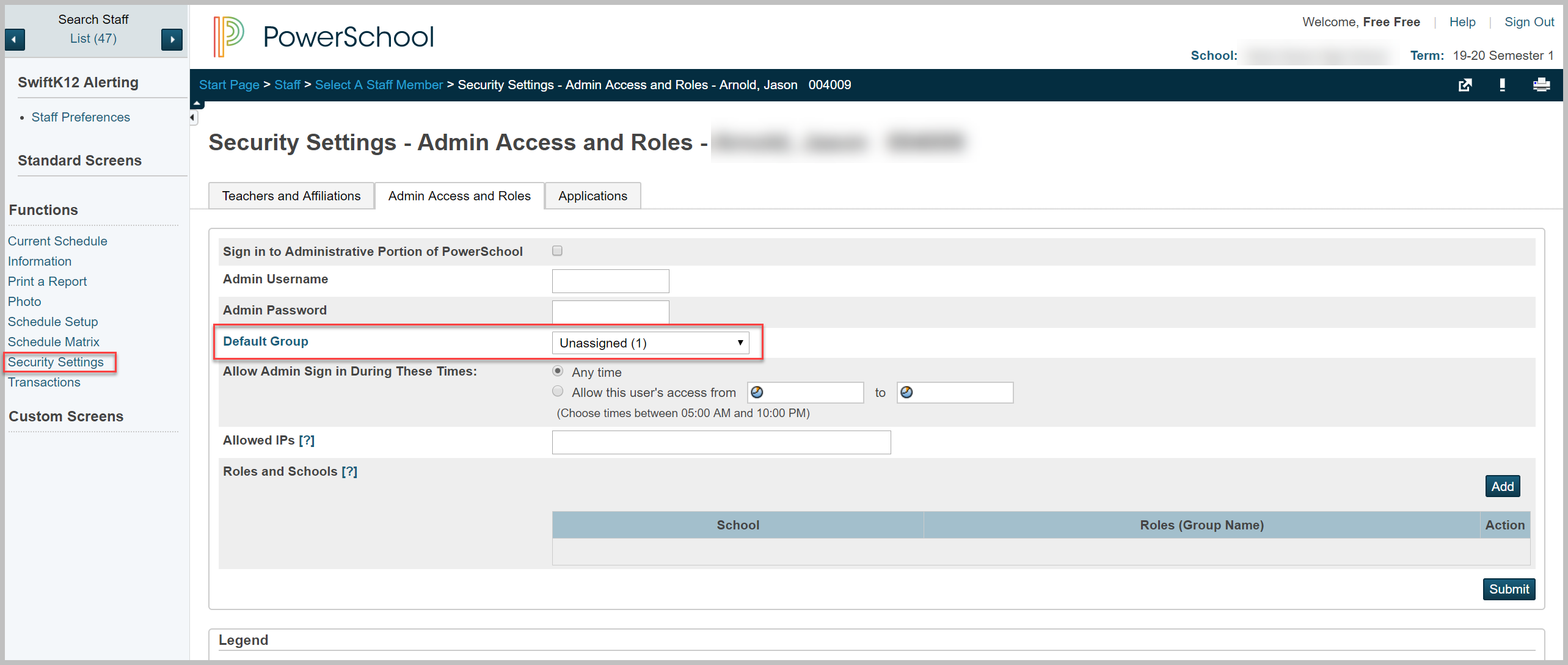 How to Give Access to Log Types (Behaviors) to Users in PowerSchool ...