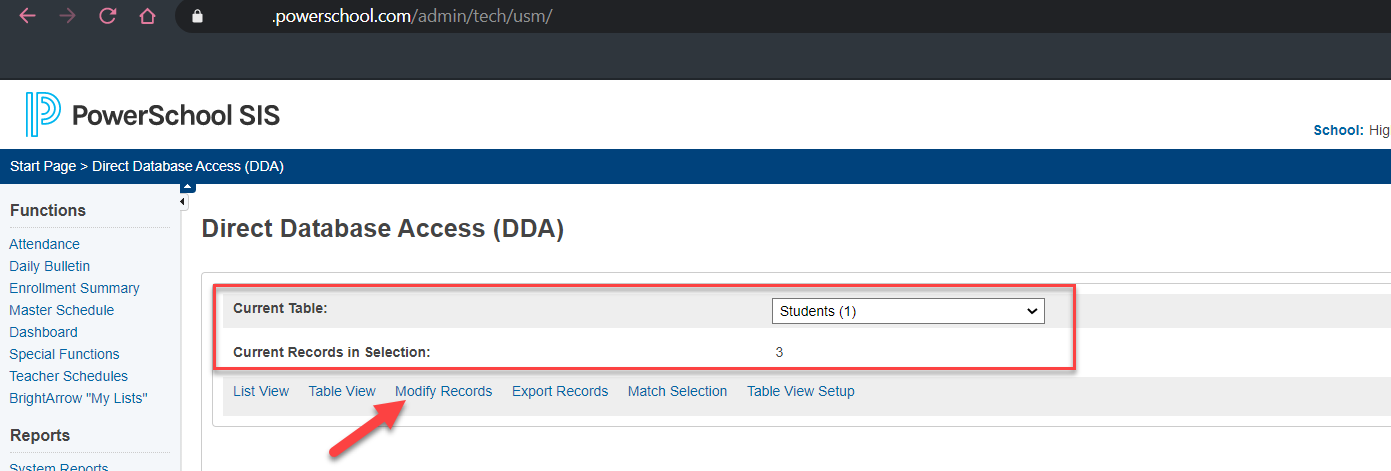 PowerSchool : Changing Student's Enrollment Status – Puredata Support ...