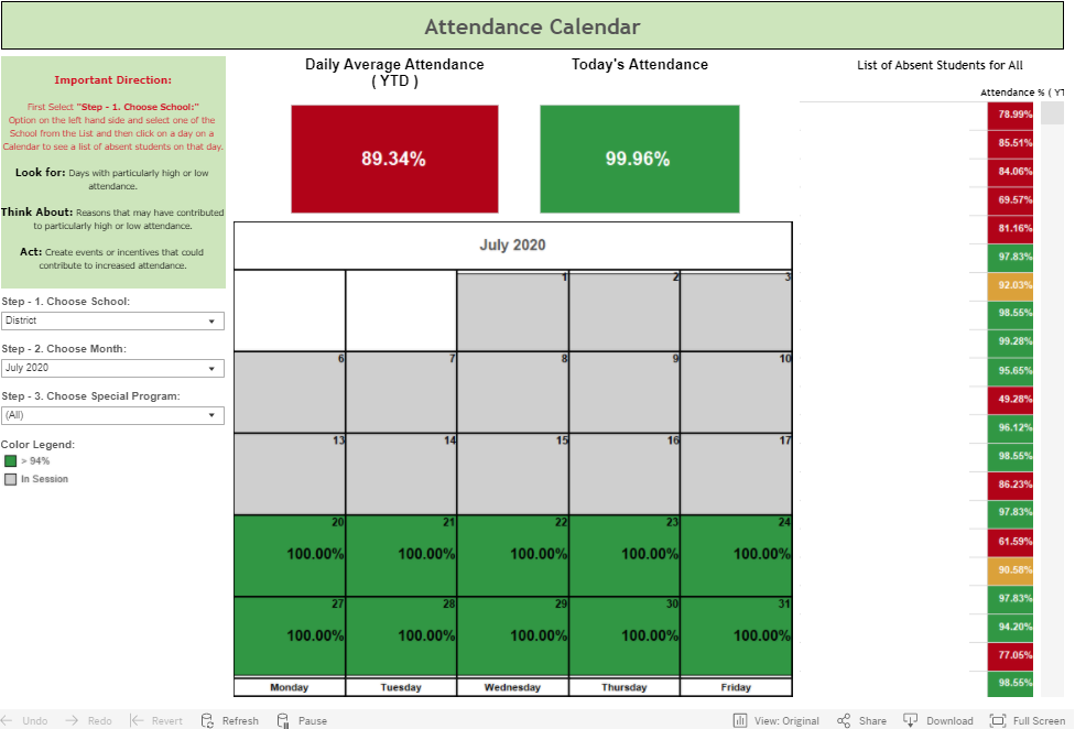 Attendance Calendar – Puredata Support Portal