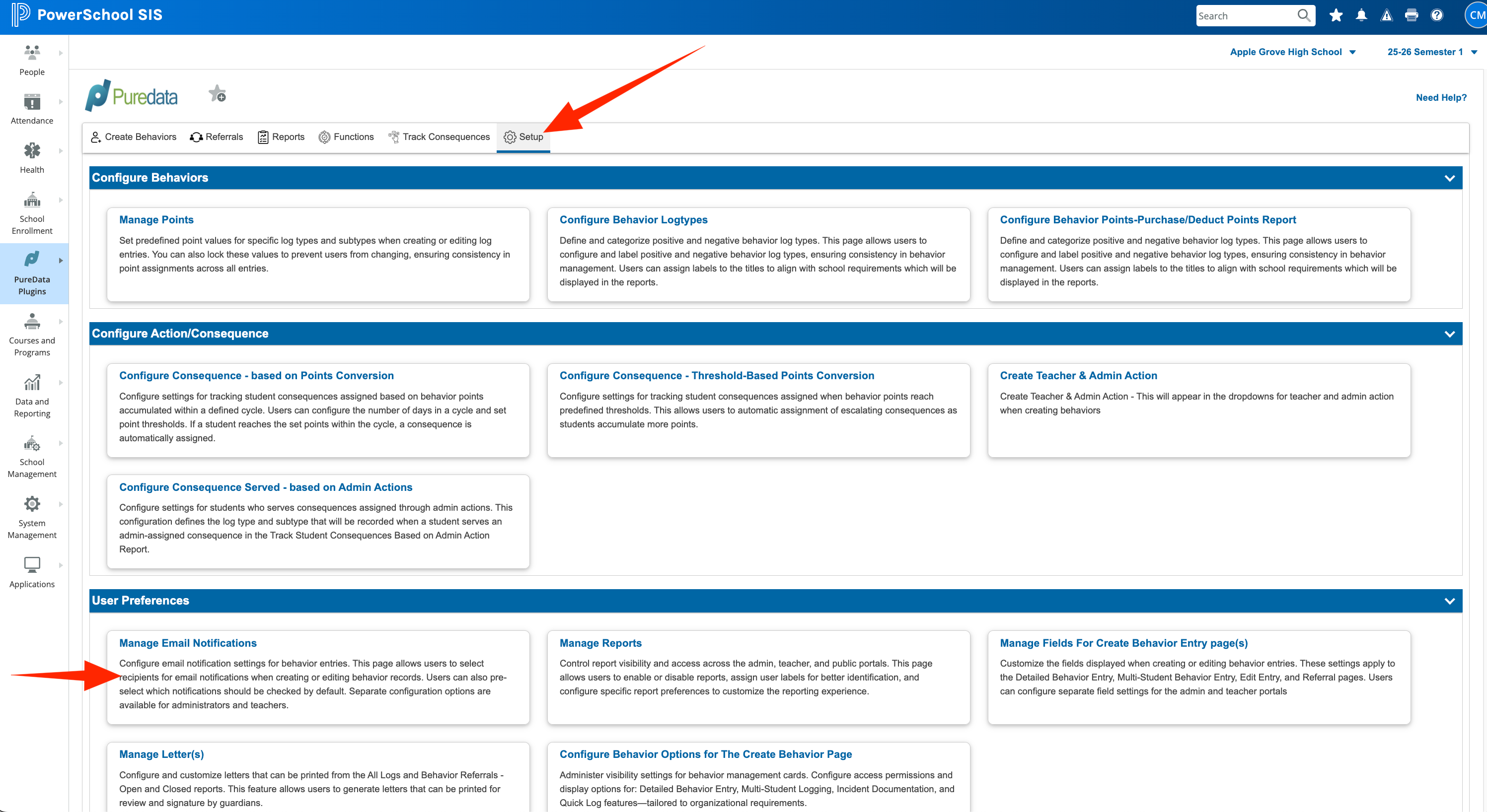Email Notifications for Home Room Teachers – Puredata Support Portal